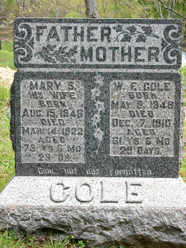 William Franklin Cole - Mary S. Bode