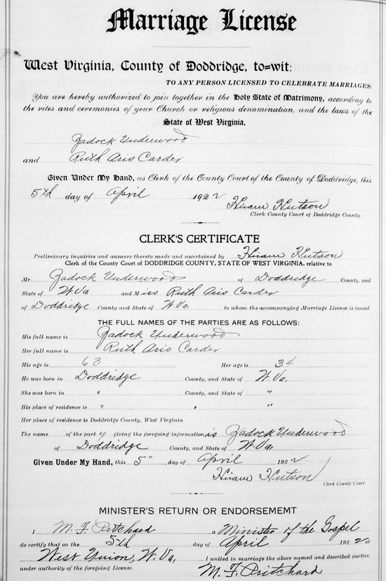 John Frederick Ashenhart - Ruth Aris Carder