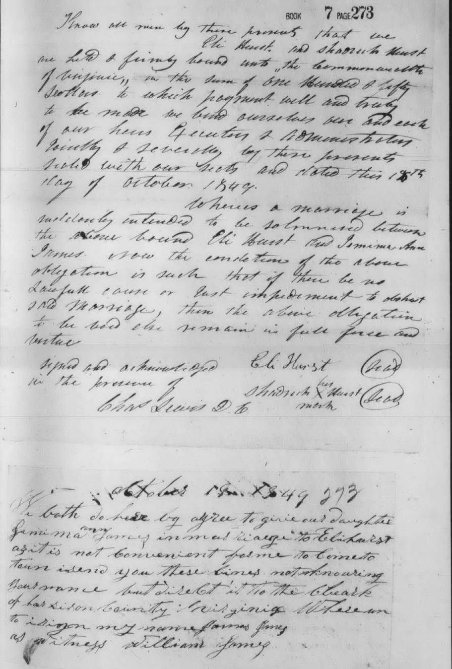 Eli Hurst - Jemima Ann James