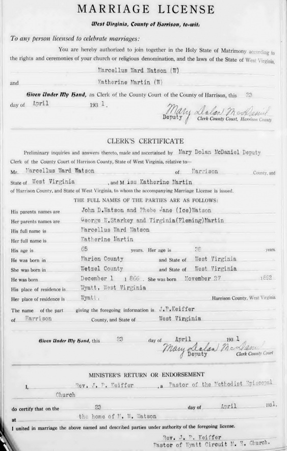 Thomas Asa Wildman - Katherine Starkey