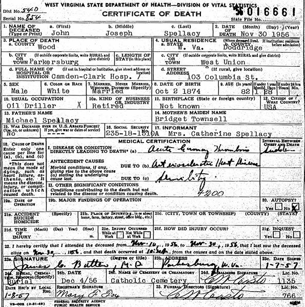 John Joseph "Jack" Spellacy - Catherine Agnes Dotson